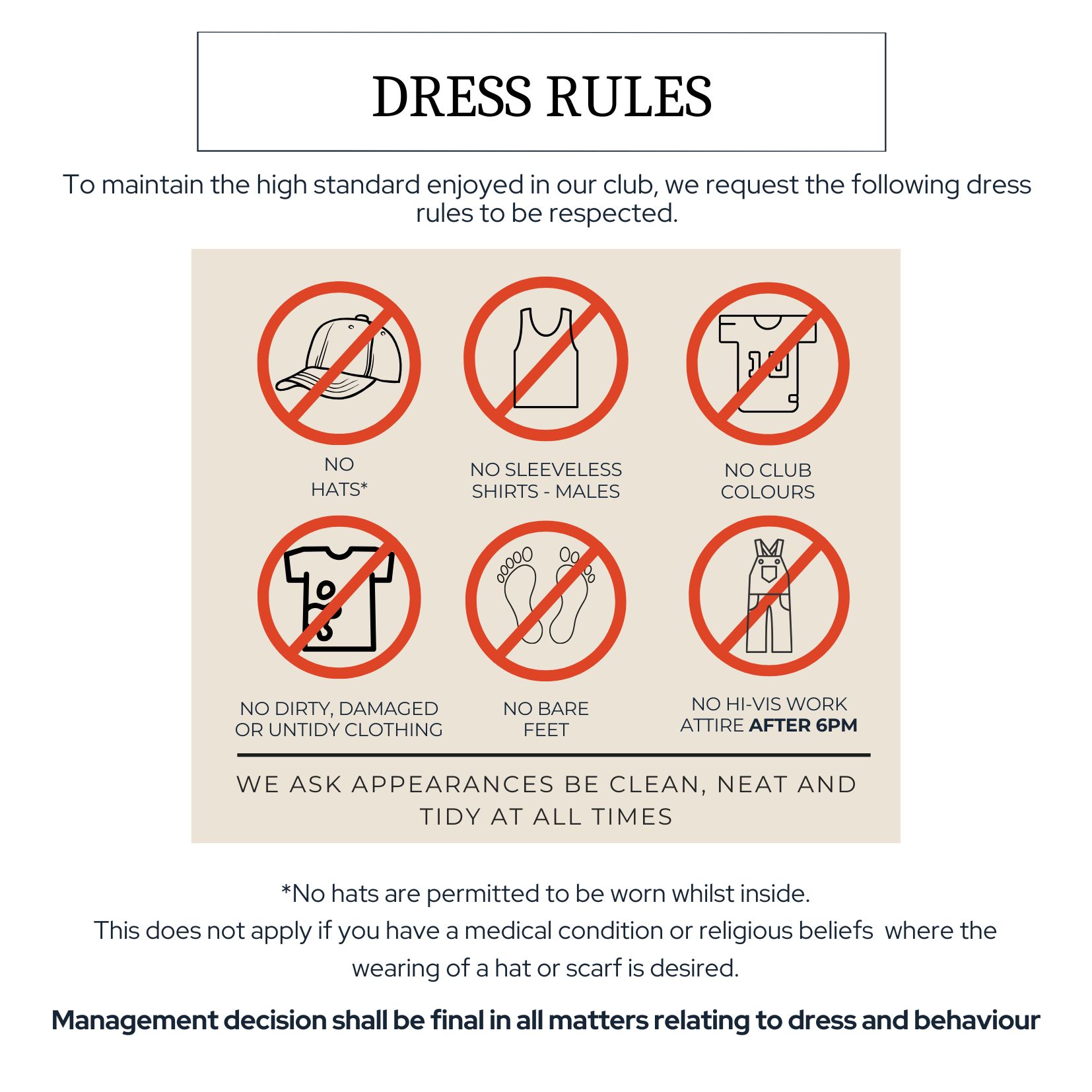 Rules & Conditions - Mildura RSL
